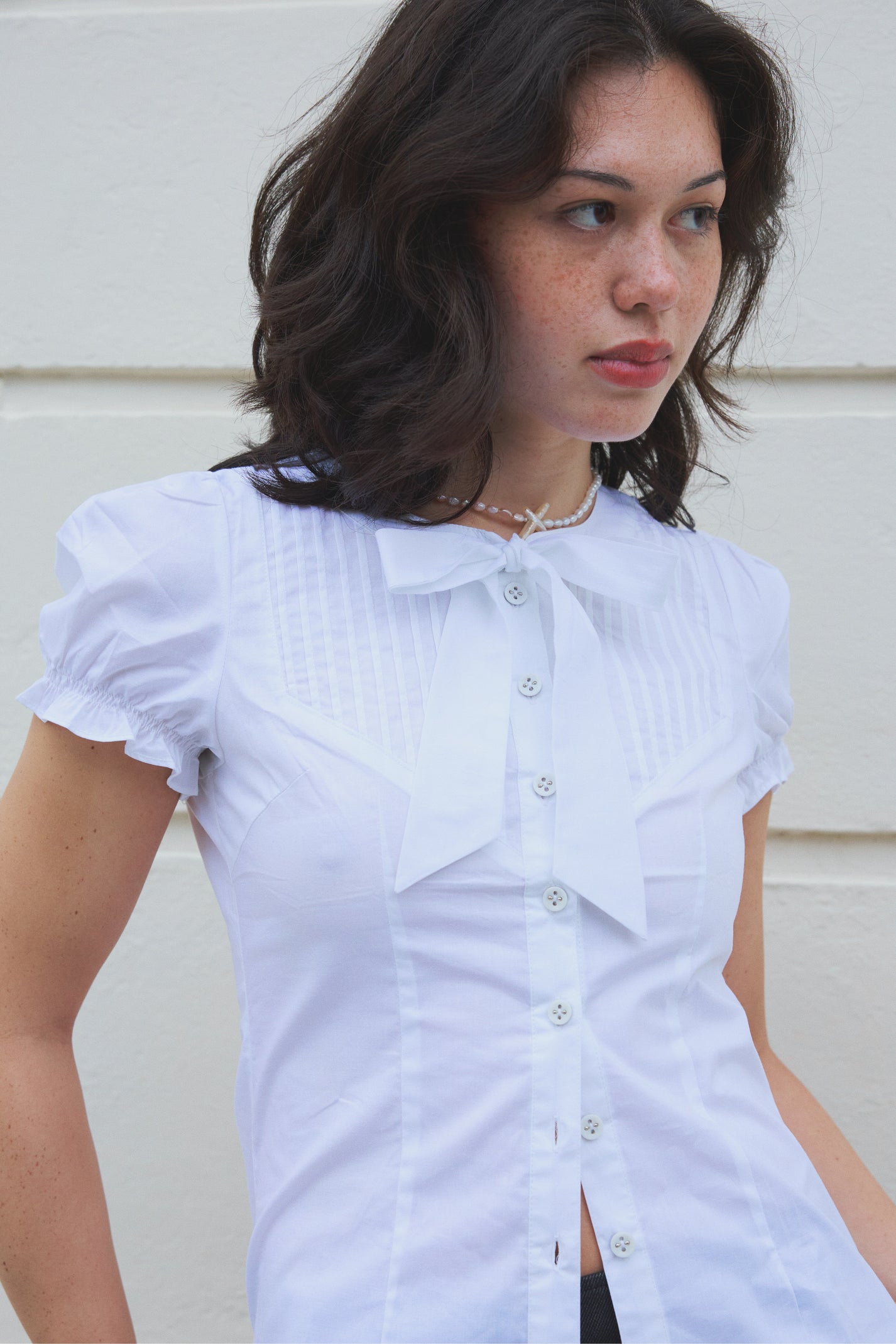 Herta Blouse | White – A ROOM LONDON